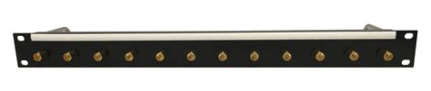 Canford Bnc Termination Panel 1u 1x12 12g 4k Black Gold