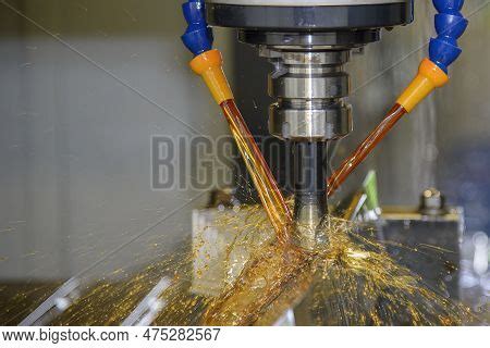 Cnc Milling Machine Image Photo Free Trial Bigstock