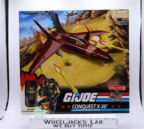 Conquest X 30 W Patrol Viper Gi Joe Python Patrol 2008 Hasbro New Misb Sealed Wheeljacks Lab