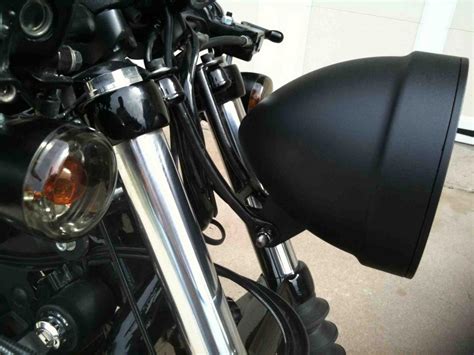 New Headlight And Mounting Bracket On The 883n Harley Davidson Forums