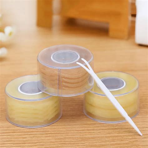 1 Pcs 보이지 않는 섬유 이중 눈꺼풀 리프트 스트립 테이프 자연 스티커 눈 테이프 Mh88eyelid Tools Aliexpress