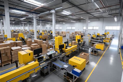 Efficient Automated Sorting System In Modern Warehouse Facility Stock