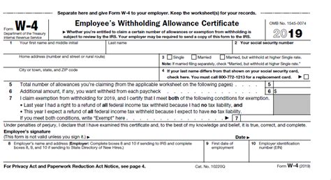 W 4 Printable Form Printable Form 2024