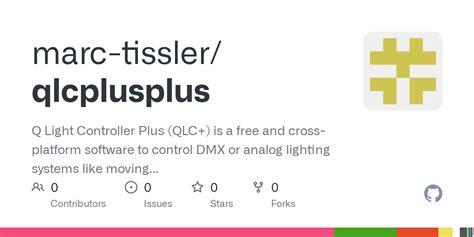 GitHub Marc Tissler Qlcplusplus Q Light Controller Plus QLC Is A