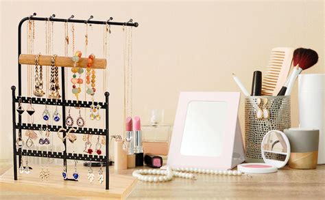 Soporte Para Joyería Estante Exhibidor Organizador Para Exhibir Joyas Ideal Para Colgar Aretes