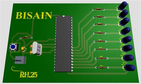 Running Led With Atmega16 ~ The Right Hand