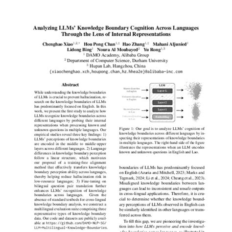 Analyzing Llms Knowledge Boundary Cognition Across Languages Through The Lens Of Internal