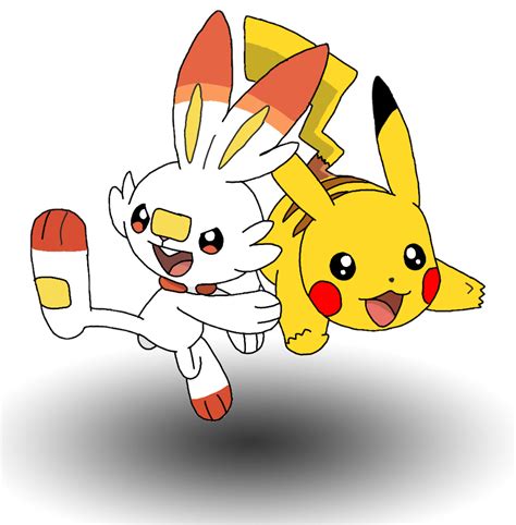 Base Png Scorbunny Y Pikachu Juntos Pokemon By Sergibluebird16 On