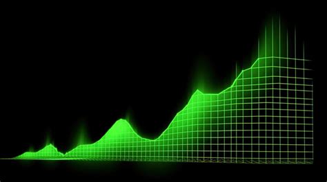 Graph Chart Green On A Black Background Backgrounds  Free Download Pikbest