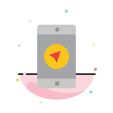 Application Message Mobile Apps Poniter Abstract Flat Color Icon