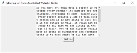 How To Retrieve Text From A Scrolledtext Widget In Tkinter