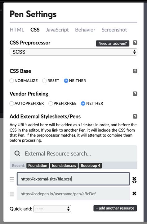 An Example Of A Sass Toolkit On Codepen Projects Codepen