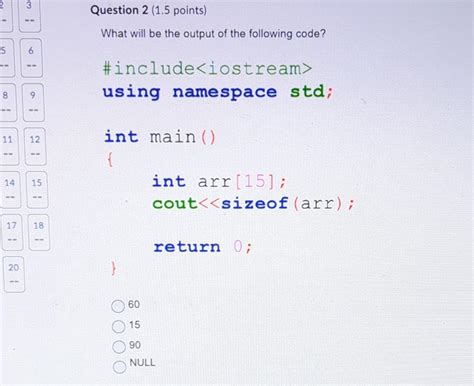 Solved Include Using Namespace Std Int Main Int