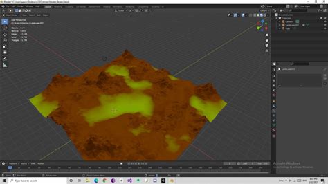 D Model Procedural Generated Low Poly Terrain VR AR Low Poly CGTrader