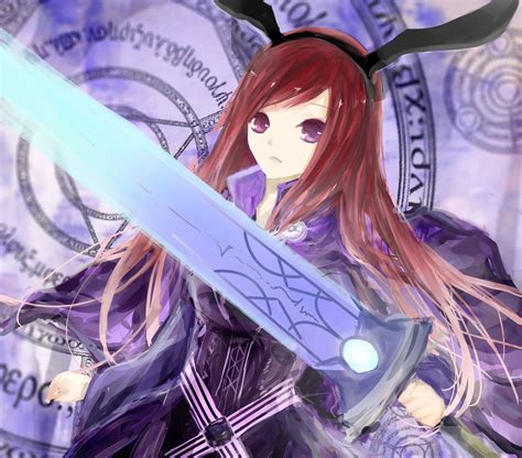 Fairy Tail Erza Scarlet Girl Wallpaper Hd Anime 4k Wallpapers Images And Background