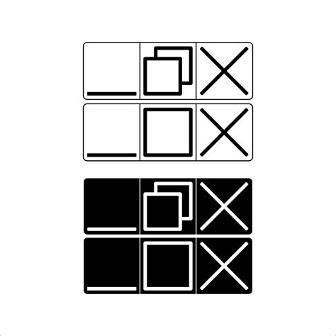 Window Button Icon 22059355 Vector Art At Vecteezy