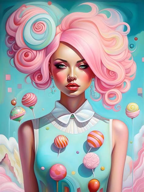 Download Ai Generated Girl Candy Royalty Free Stock Illustration Image Pixabay