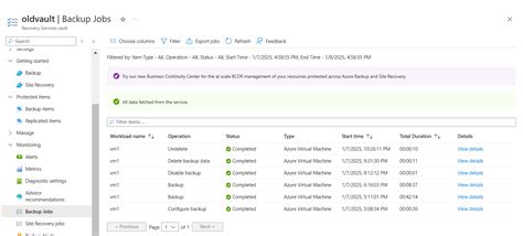 Move Backup Job From One Recovery Services Vaults To Another For The Same Server Microsoft Qanda