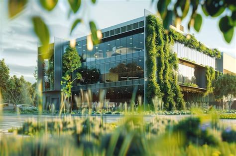 Corporate Headquarters With Environmental Sustainability Premium Ai