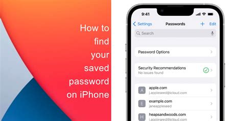 How To Find Your Saved Passwords On Iphone