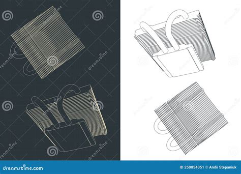 Slim CPU Cooler Heatsink Stock Vector Illustration Of Electronic