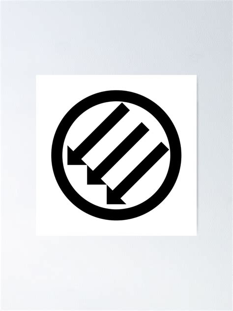 Iron Front Anti Fascist Symbol Poster For Sale By Inclusivitees