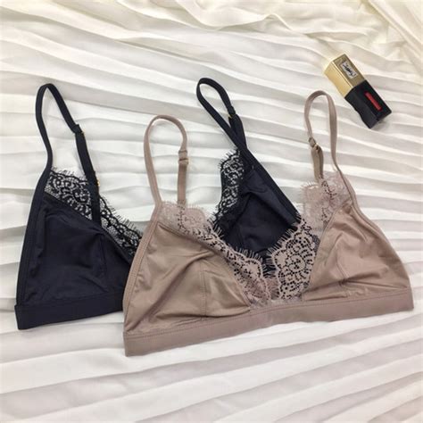 나이스플리츠 홑겹브라 노패드 노와이어 실크브라렛 레이스속옷 수입란제리 여성언더웨어