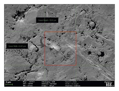 Process Of Fibsem Imaging A Aimed Surface In 2d Sem B Cropped