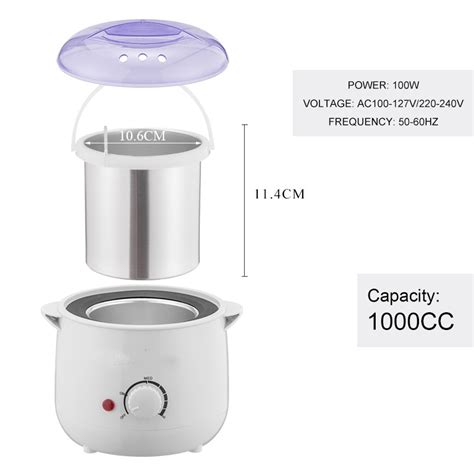 Badu Bg Професионална машина за нагряване на восък 1000cc Wax Pot за жени и мъже Инструмент за