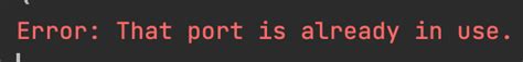 Django Error That Port Is Already In Use