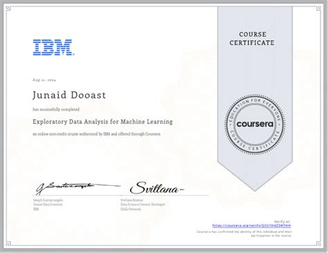 Exp Data Analysis Certificate Pdf