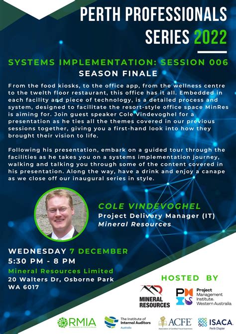 Isaca Perth Chapter On Linkedin Perthpros Systems Implementation