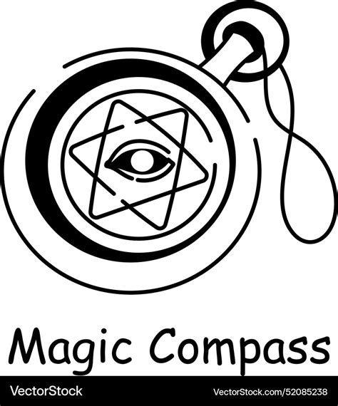 Magic Compass Royalty Free Vector Image Vectorstock