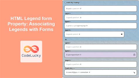 Html Legend Defining Captions For Fieldsets Codelucky