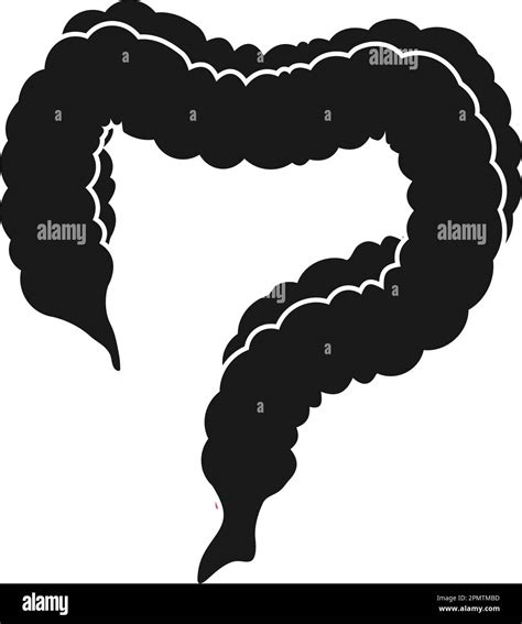 intestine simple icon vector illustration symbol design stock vector image and art alamy