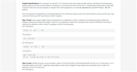 Solved Program Specifications Write A Program To Calculate Chegg