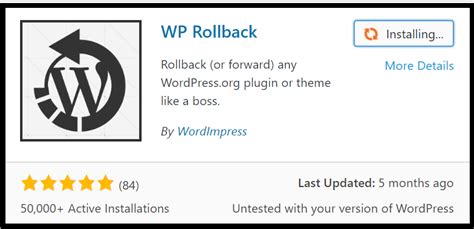 Wp Rollback Quickly Switch Wordpress Themes And Plugins Version
