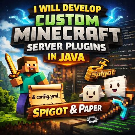 Develop Custom Minecraft Server Plugins In Java For Spigot And Paper By