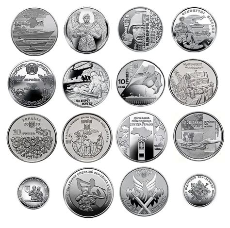 Купити Повний набір 16 монет ЗСУ Збройні сили України 10 гривень 2018 2023 в т ч ТРО Кіборги