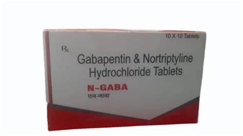 Gabapentin Nortriptyline Hydrochloride Tablets Strength 300 Mg 1500 Mcg At ₹ 200 Box In Tohana