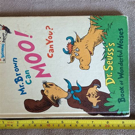 1970 Dr Seuss Mr Brown Can Moo Can You Wonderful Noises Book Club