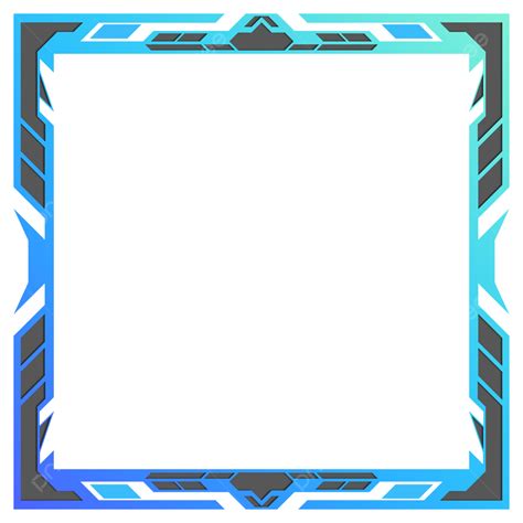 미래형 매력적인 파란색 테두리 트위치 스트리밍 오버레이 정사각형 테두리 미래 배너 스트리밍 오버레이 Png 일러스트 및 Psd 이미지 무료 다운로드 Pngtree