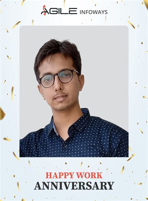 Workanniversary Congratulations Success Work Agileinfoways Hr Agile Infoways