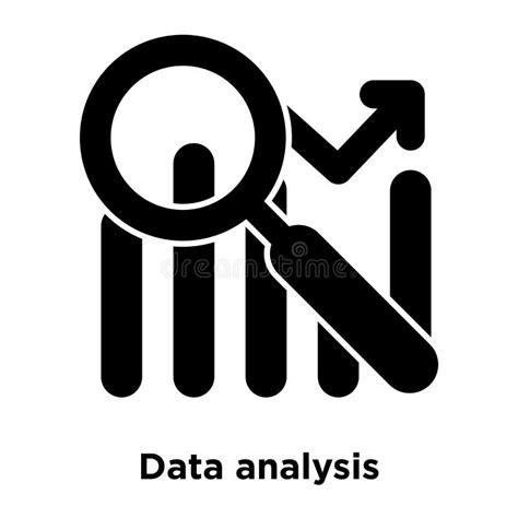 Data Analysis Icon Vector Isolated On White Background Logo Con Stock Vector Illustration Of