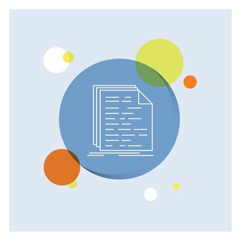 Code Codage Doc Programmation Script Ligne Blanche Icône Cercle