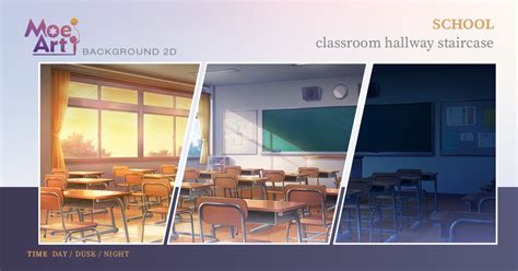 Moeart Bg Vol1 Classroom 2d Environments Unity Asset Store