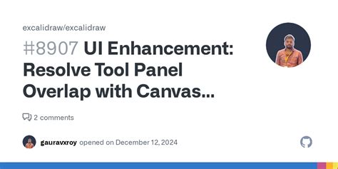 Ui Enhancement Resolve Tool Panel Overlap With Canvas Content · Issue