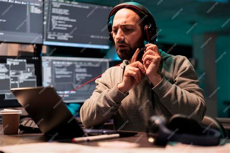 Premium Photo Software Developer Writing Source Code To Create New