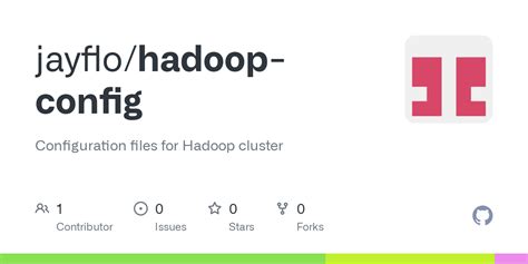 Github Jayflo Hadoop Config Configuration Files For Hadoop Cluster