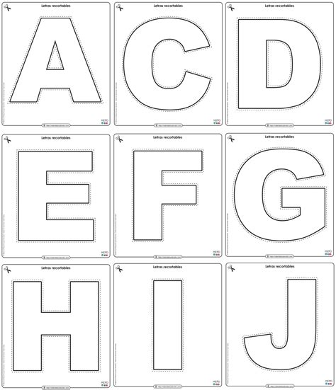 Moldes De Letras Recortables Material Educativo Para Docente